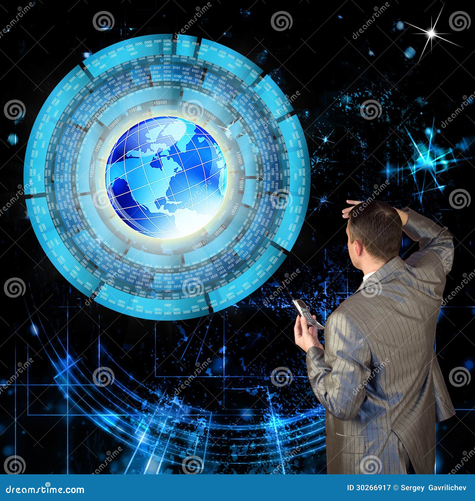 The Newest Internet Technologies.Connection. Cyber Safety Stock Image ...