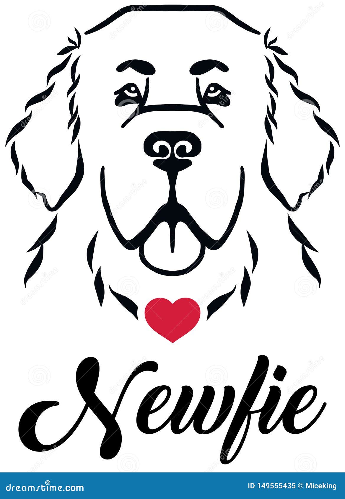 Newfoundland Head with Newfie Name Stock Vector - Illustration of face ...