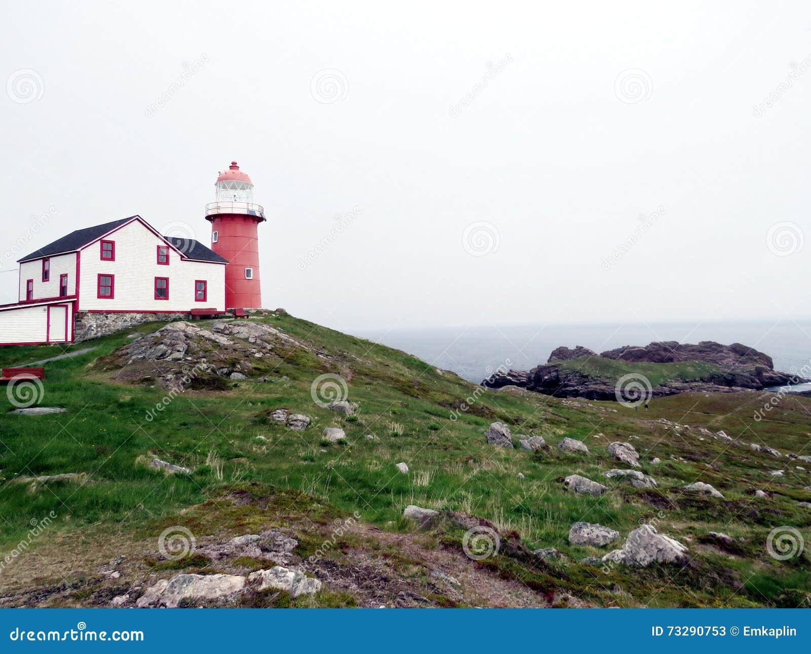 Newfoundland Historical Ferryland Lighthouse 2016 Stock Image - Image ...