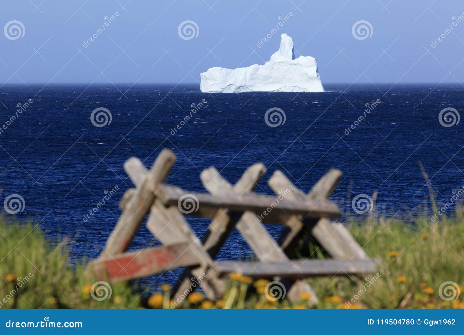 Newfoundland Iceberg in Spring Time Stock Photo - Image of canada ...