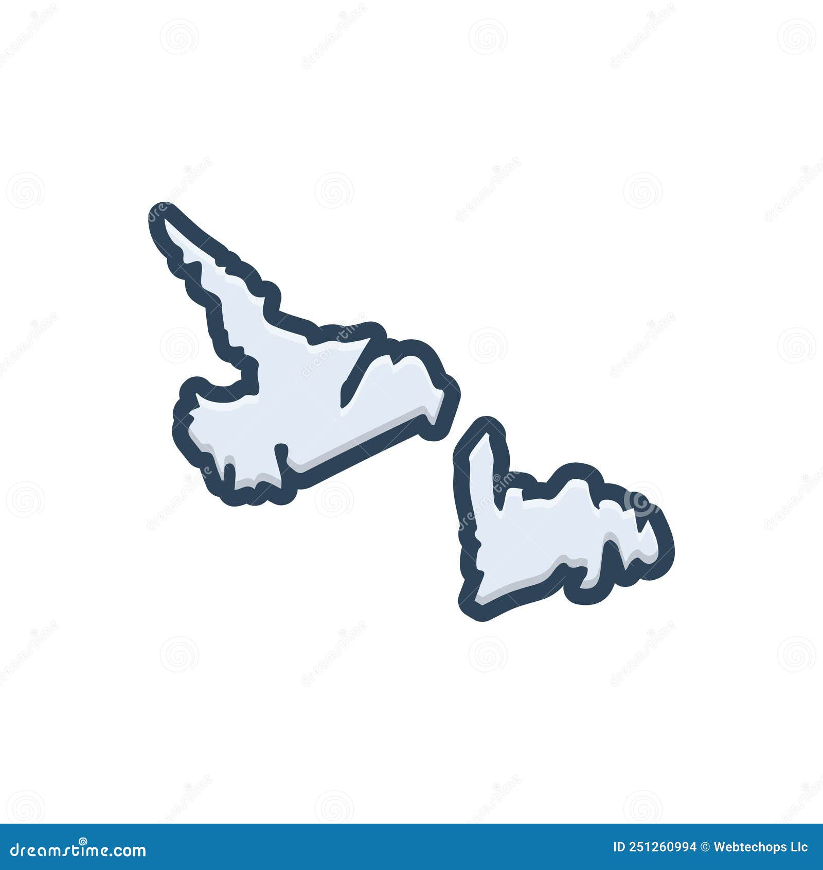 Color Illustration Icon for Newfoundland, Area and Border Stock ...