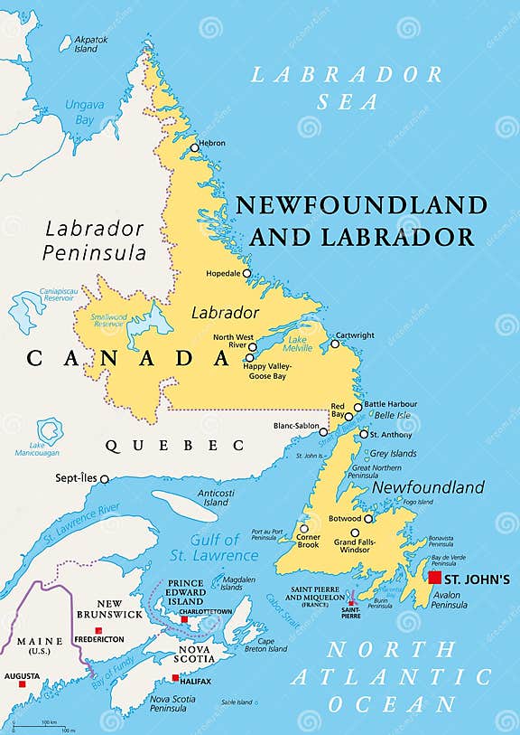 Newfoundland and Labrador, Easternmost Province of Canada, Political ...
