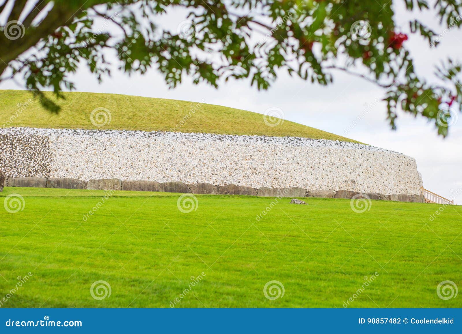 Newgrange Tomb With Tree Canopy Royalty-Free Stock Image ...