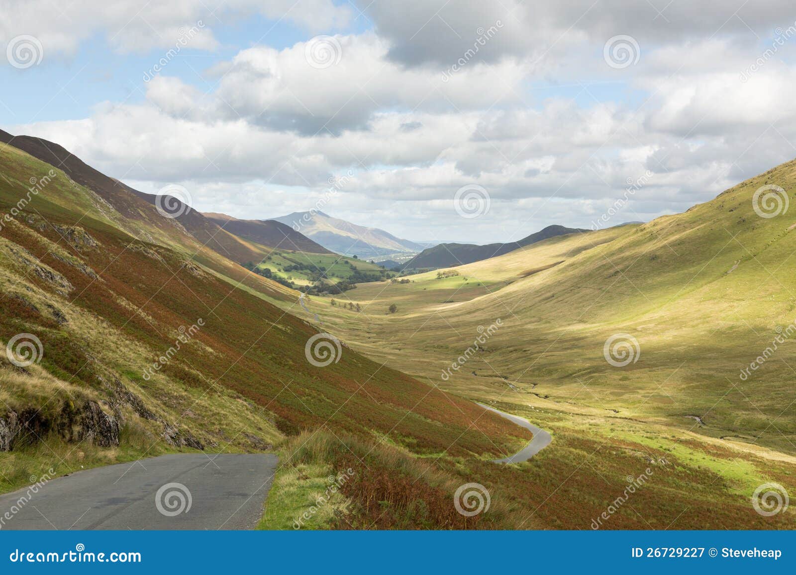 Newlands Pass in Lake District in England Stock Image - Image of ...