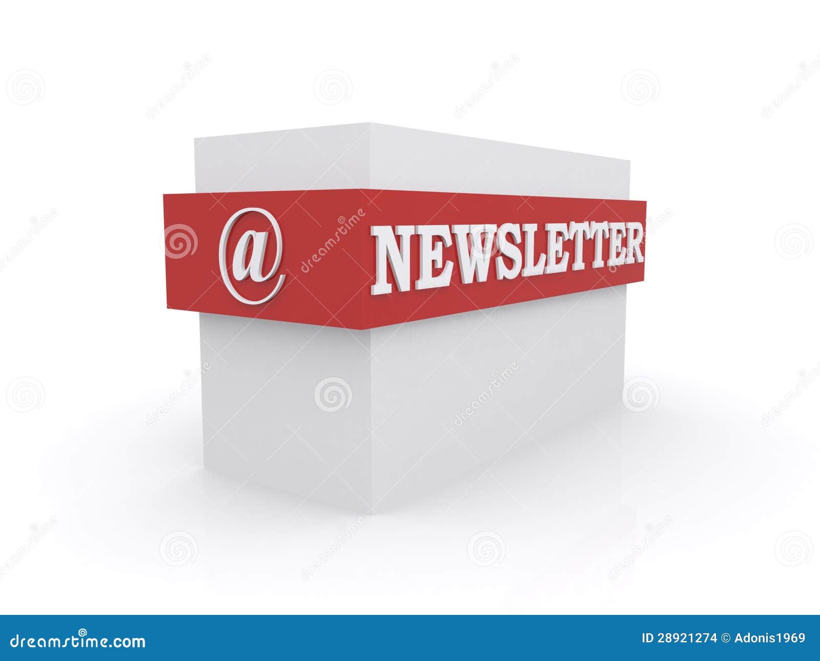 Newletter sign stock illustration. Illustration of banner - 28921274