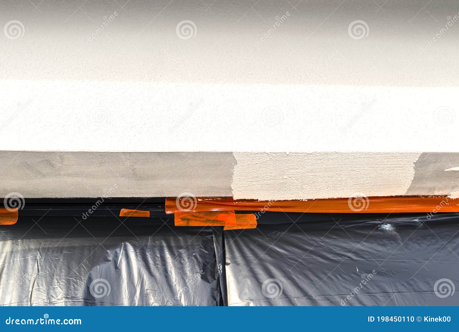 A Newly Applied Layer of Silicone Plaster on the Window Jamb, the ...