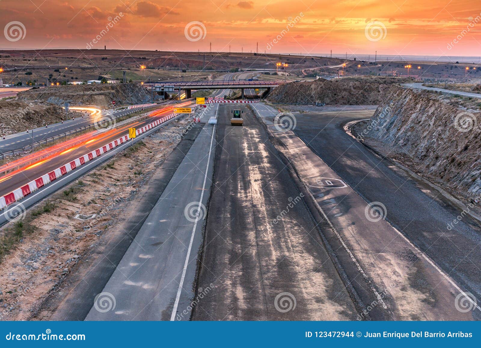 Newly Asphalted Road Panoramic Stock Photo - Image of paving, backdrop ...