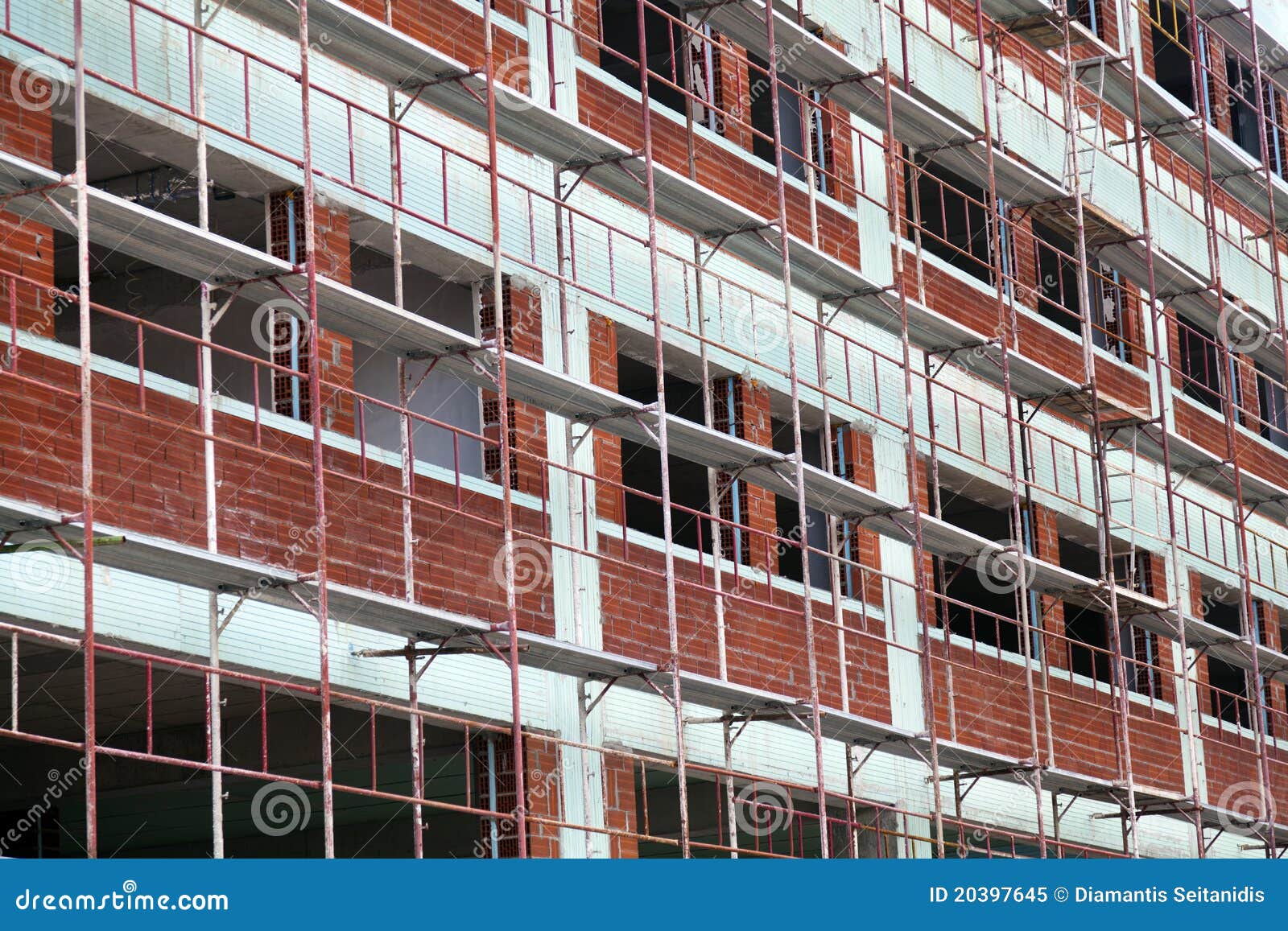 Newly constructed building stock image. Image of facade - 20397645