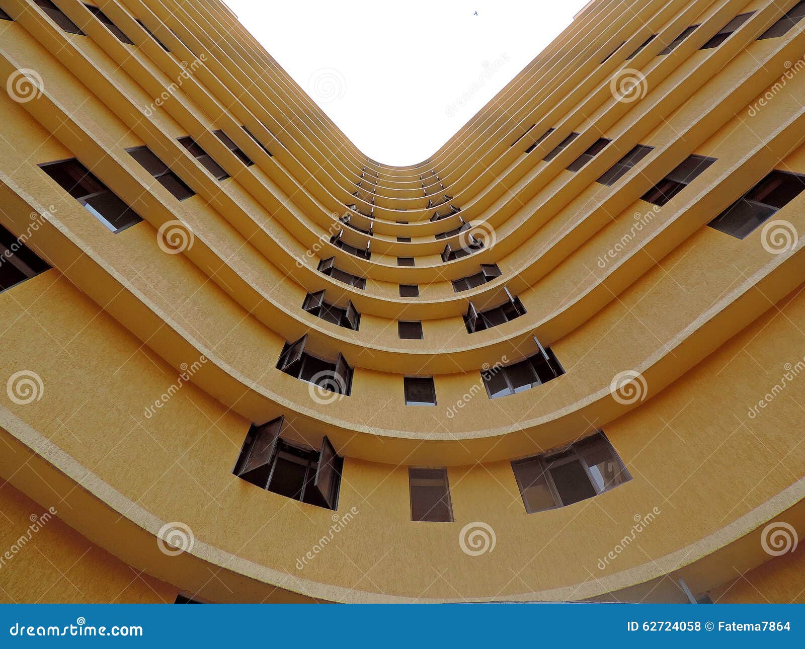 Newly constructed building stock photo. Image of design - 62724058