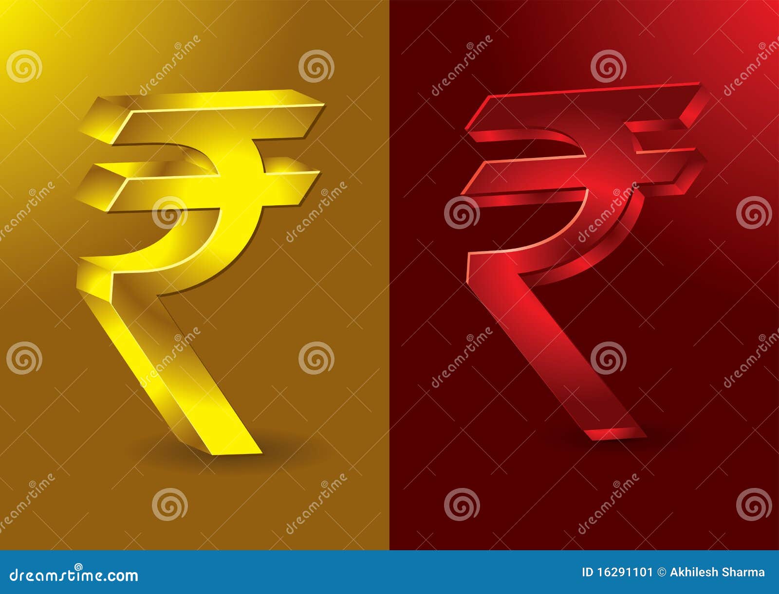 Newly Formed Indian Rupees Symbol Stock Vector - Illustration of design ...