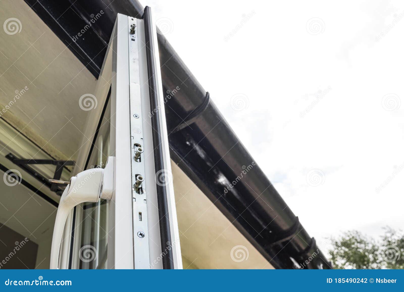 Newly Installed, Energy Efficient Double Glazed Window Seen Partially ...