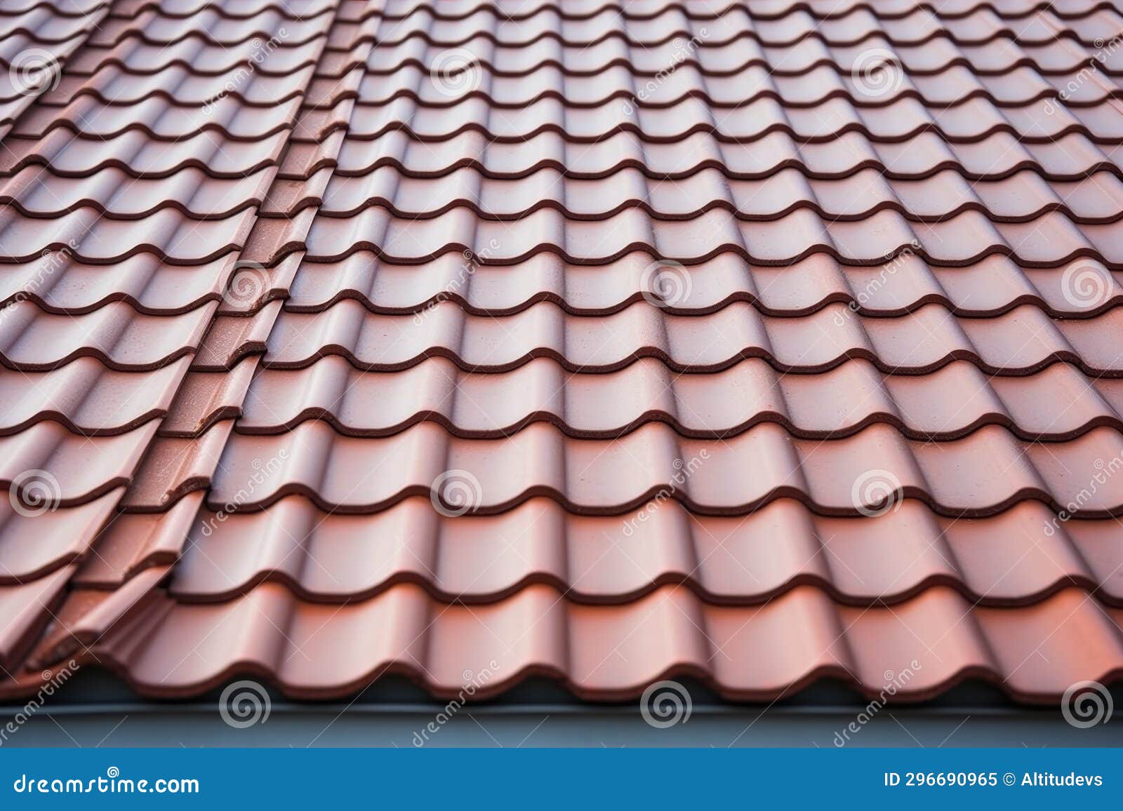 Is Installed On The Roof Of A Newly Built Factory Building Stock Image ...