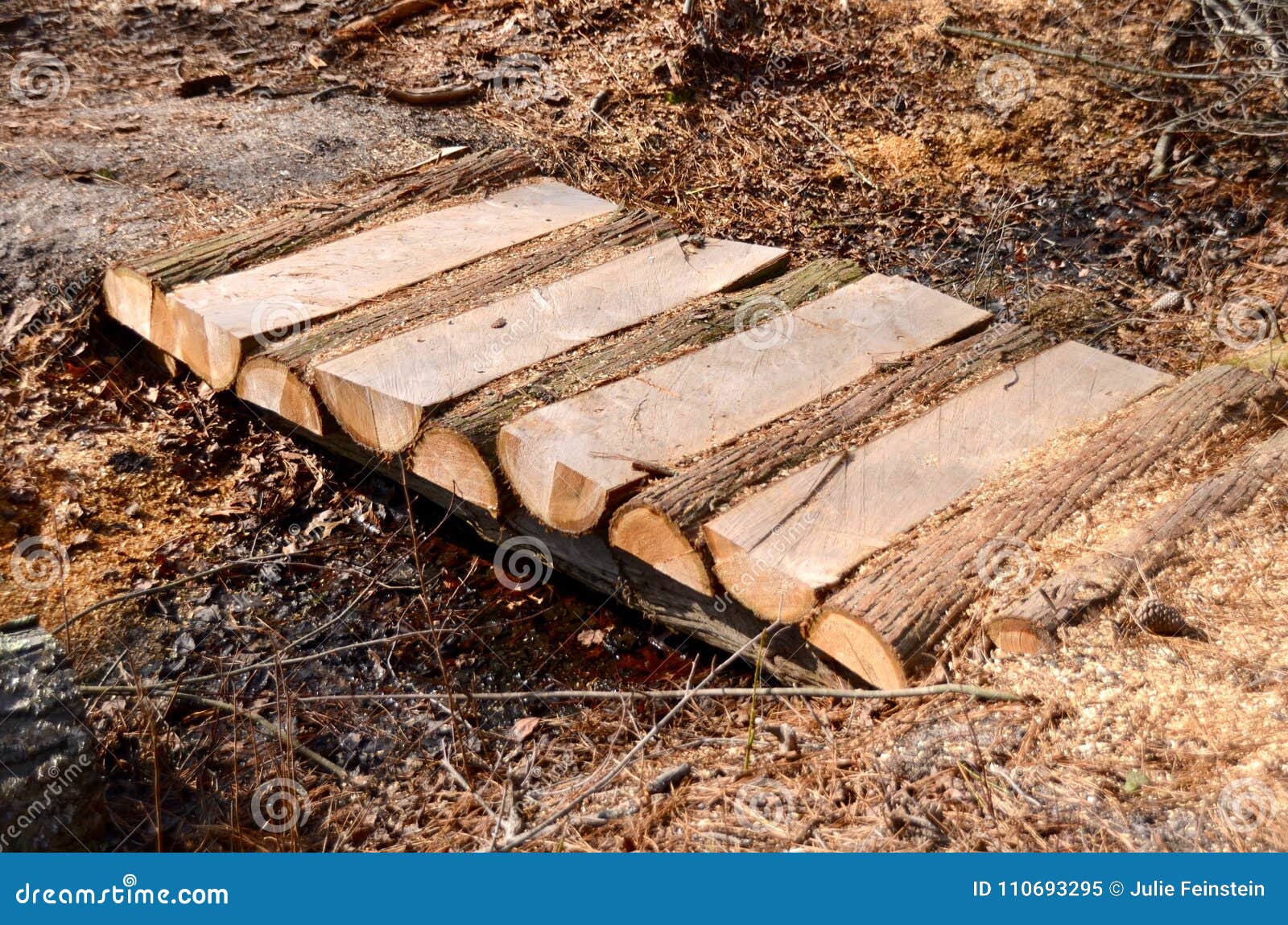 Rustic Bridge stock image. Image of bridge, built, tree - 110693295