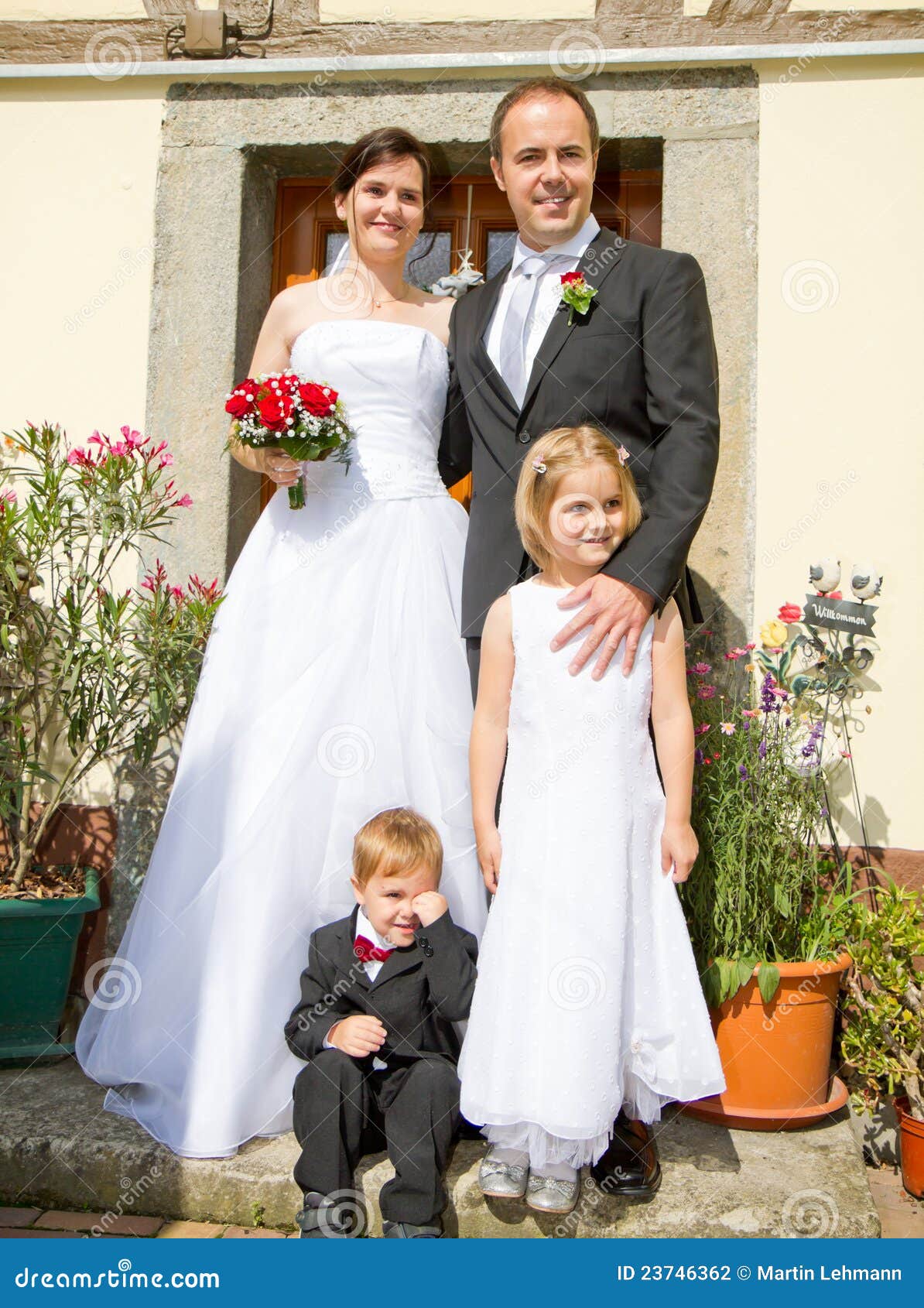 Newly Married Family at Home Stock Photo - Image of couple, husband ...