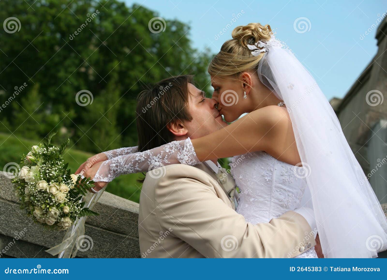 Newly married pair stock image. Image of heart, fiance - 2645383