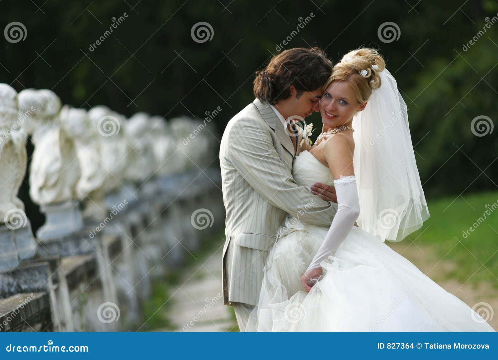 Newly married pair stock photo. Image of feeling, sensual - 827364