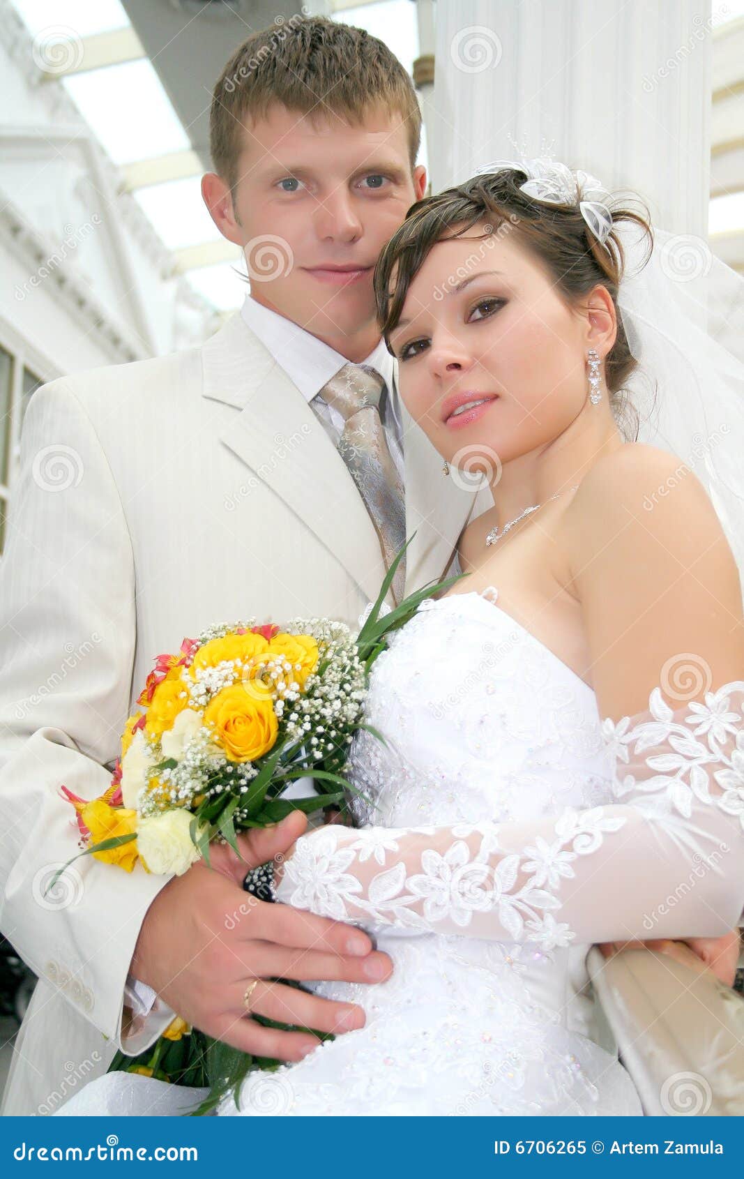 Newly Married Together in a Photo Pose Stock Image - Image of charm ...