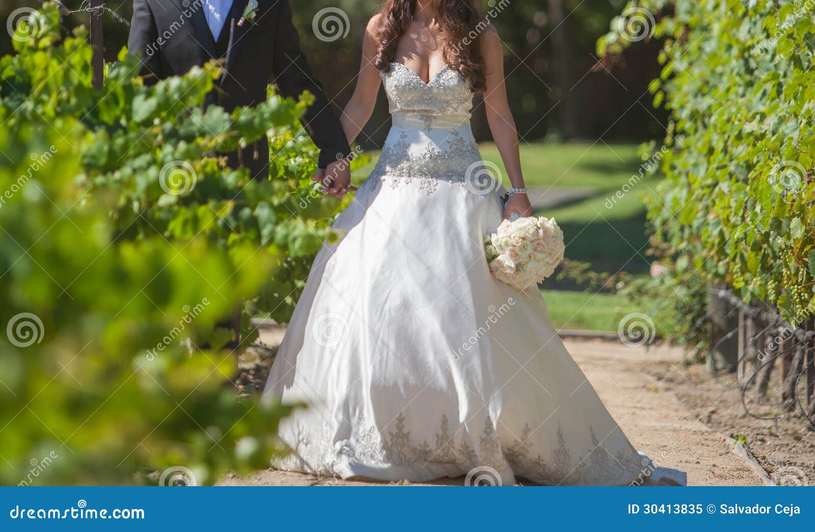Newly married wed couple stock image. Image of fiancee - 30413835
