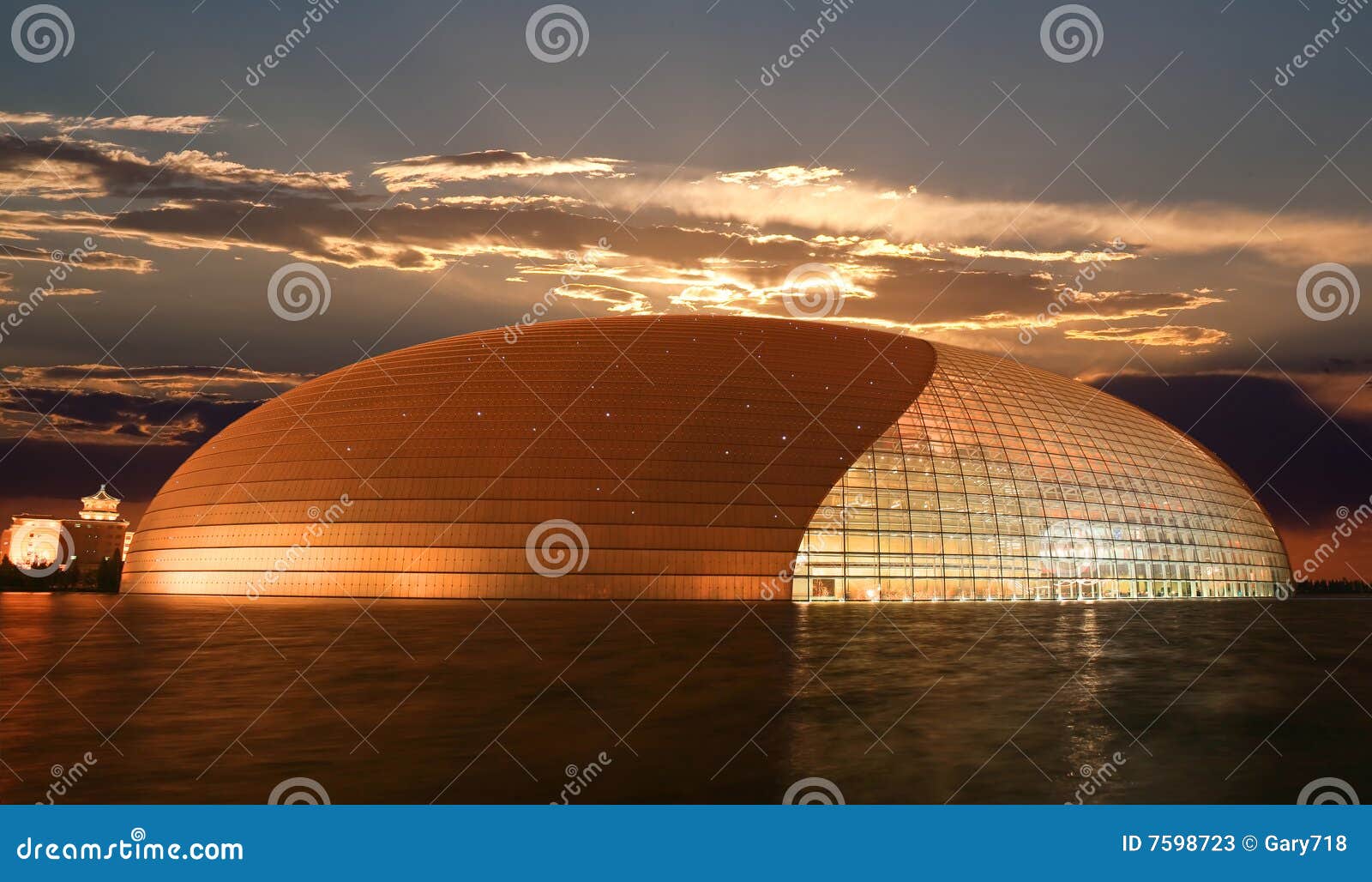 The Newly Opened Beijing National Theater Complex Stock Image - Image ...