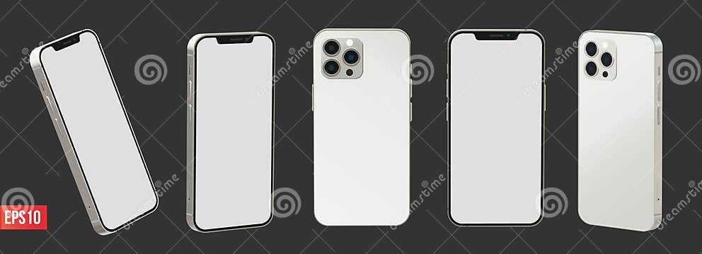 Newly Released IPhone 12 Pro 3d Realistic Mockup Vector Illustration ...