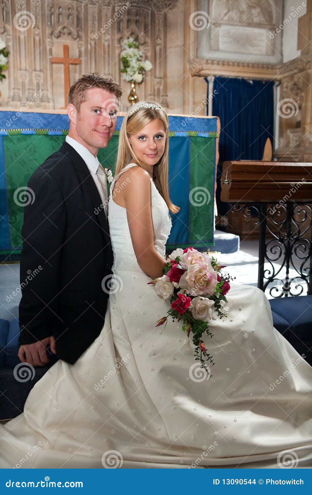 Newly wed couple stock photo. Image of people, couple - 13090544