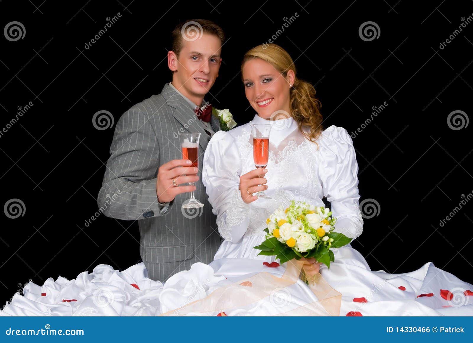 Newly wed couple stock photo. Image of female, male, festive - 14330466