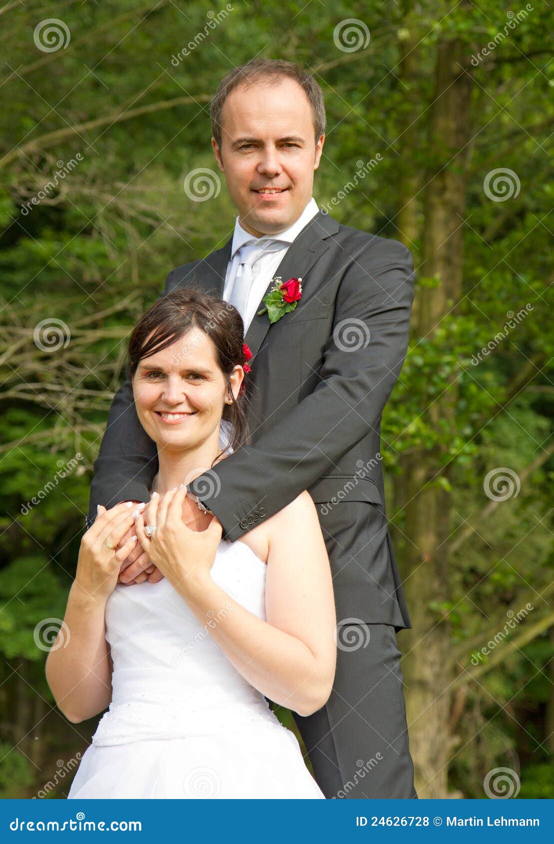 Newly wed couple stock photo. Image of married, happy - 24626728