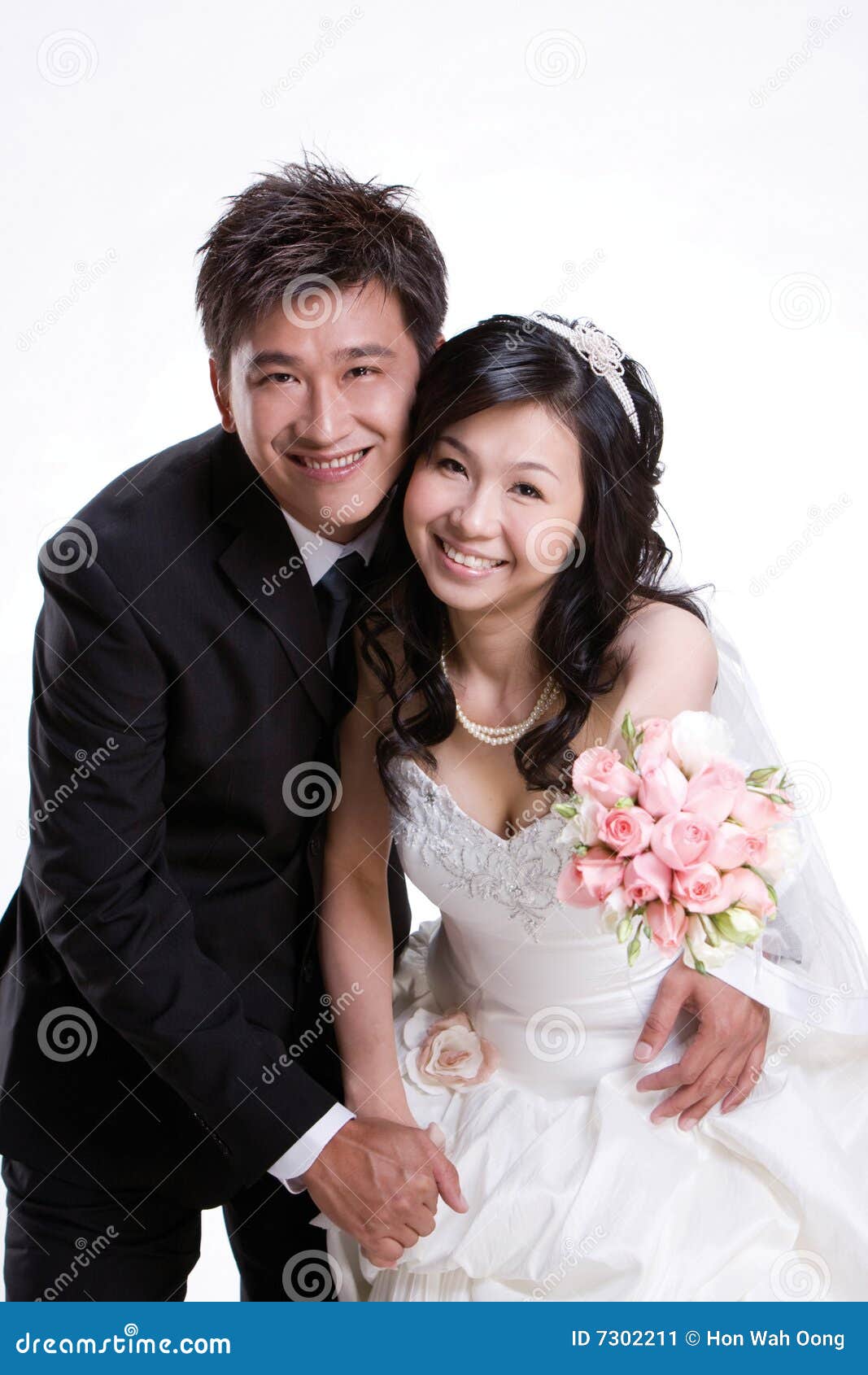 Newly wed couple stock image. Image of married, asian - 7302211