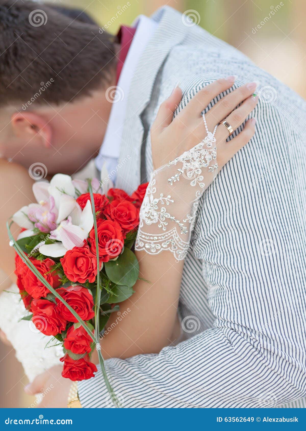 Newly wedded on open air stock image. Image of jacket - 63562649