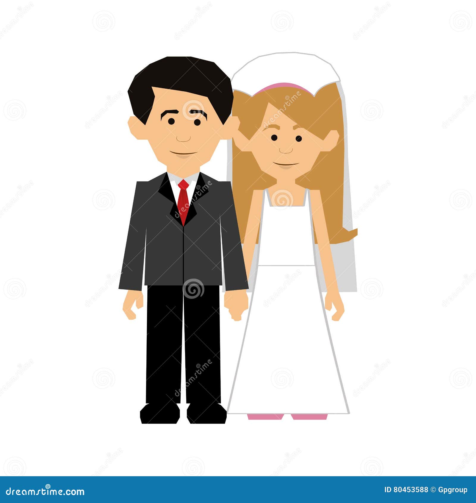 Newlywed couple icon image stock vector. Illustration of celebration ...