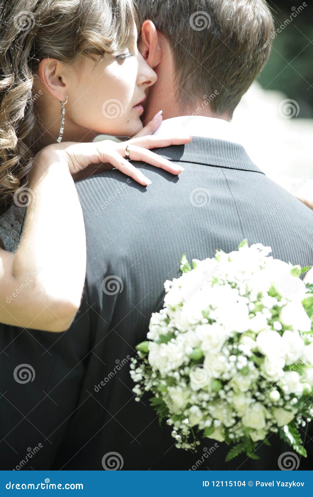 Newlywed couple in love stock photo. Image of caucasian - 12115104