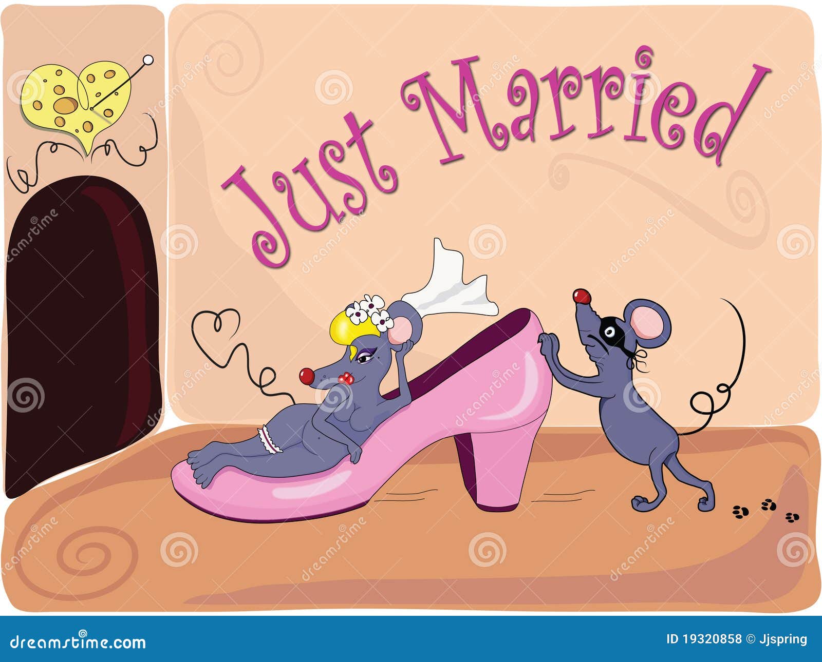 Mice Married Royalty-Free Illustration | CartoonDealer.com #69604845