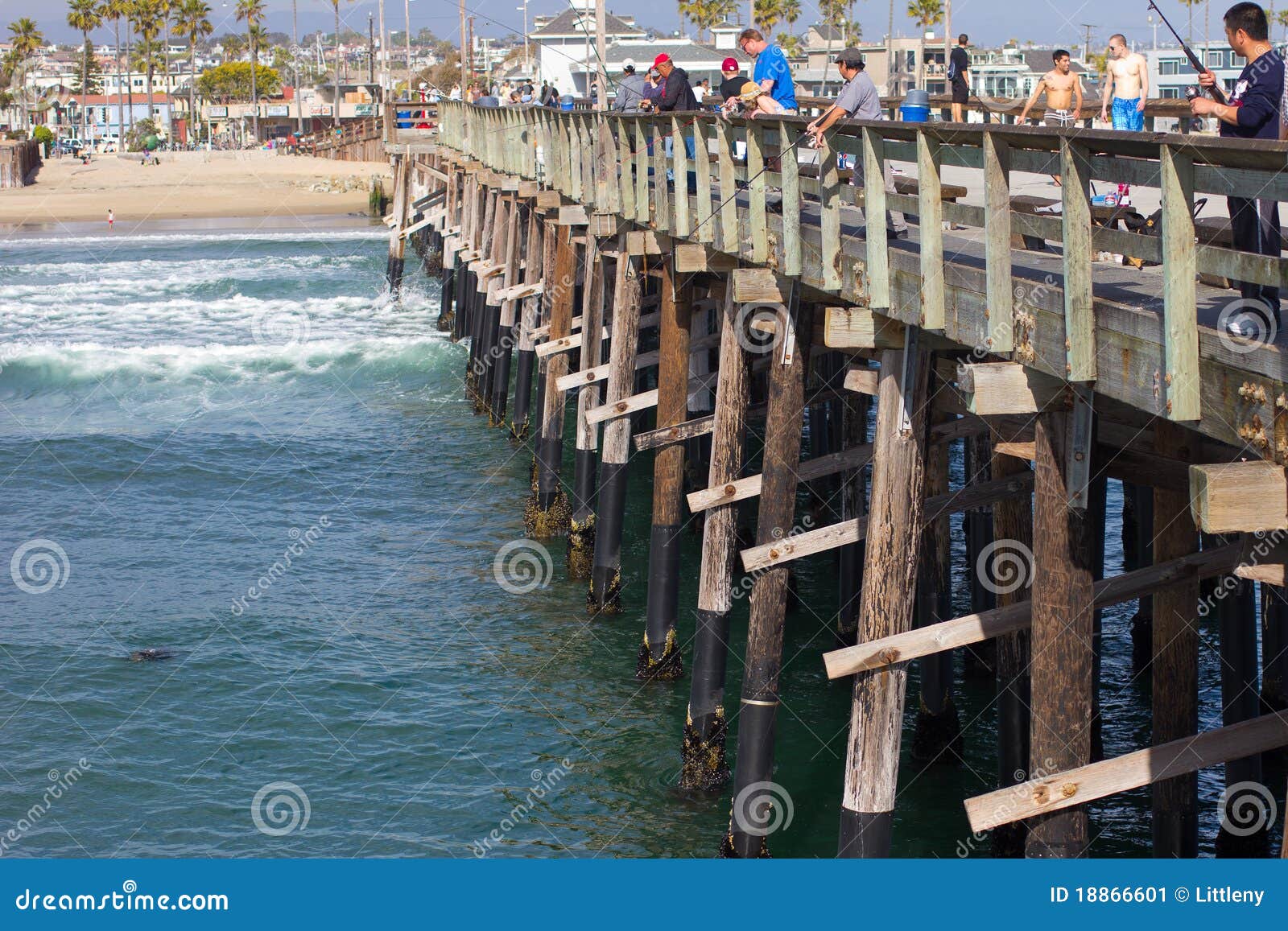 Newport Beach CA Pier editorial photo. Image of destination - 18866601