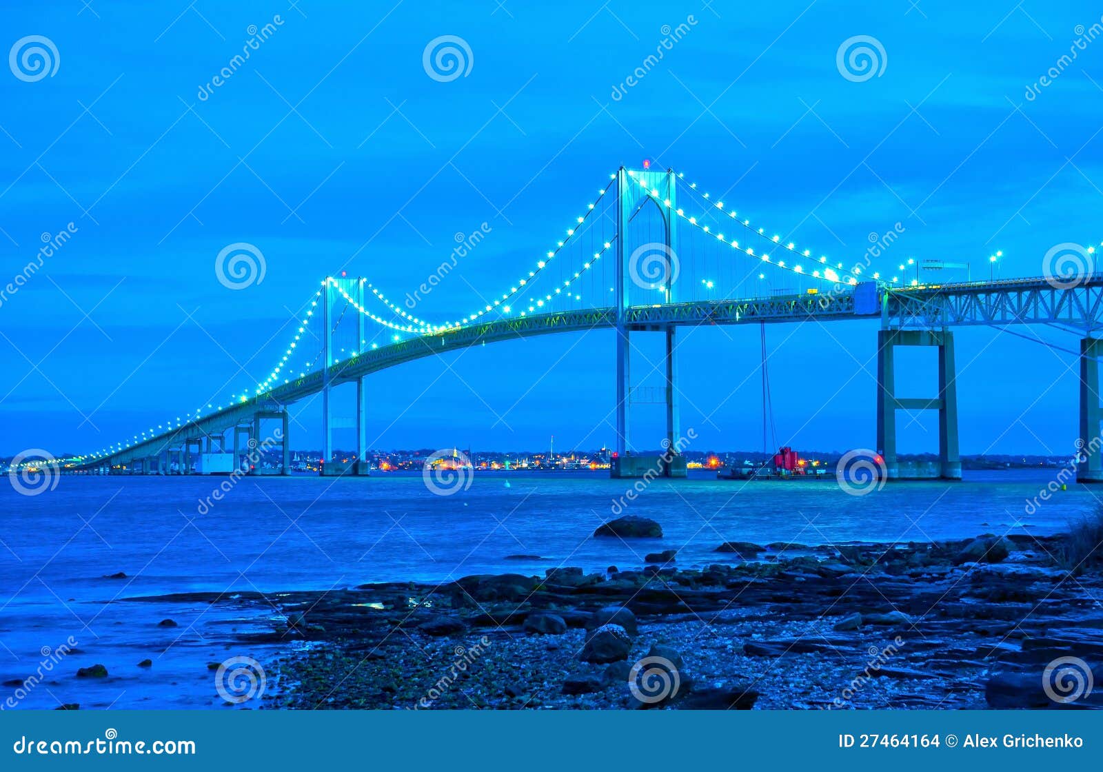 Newport bridge stock photo. Image of narragansett, built - 27464164