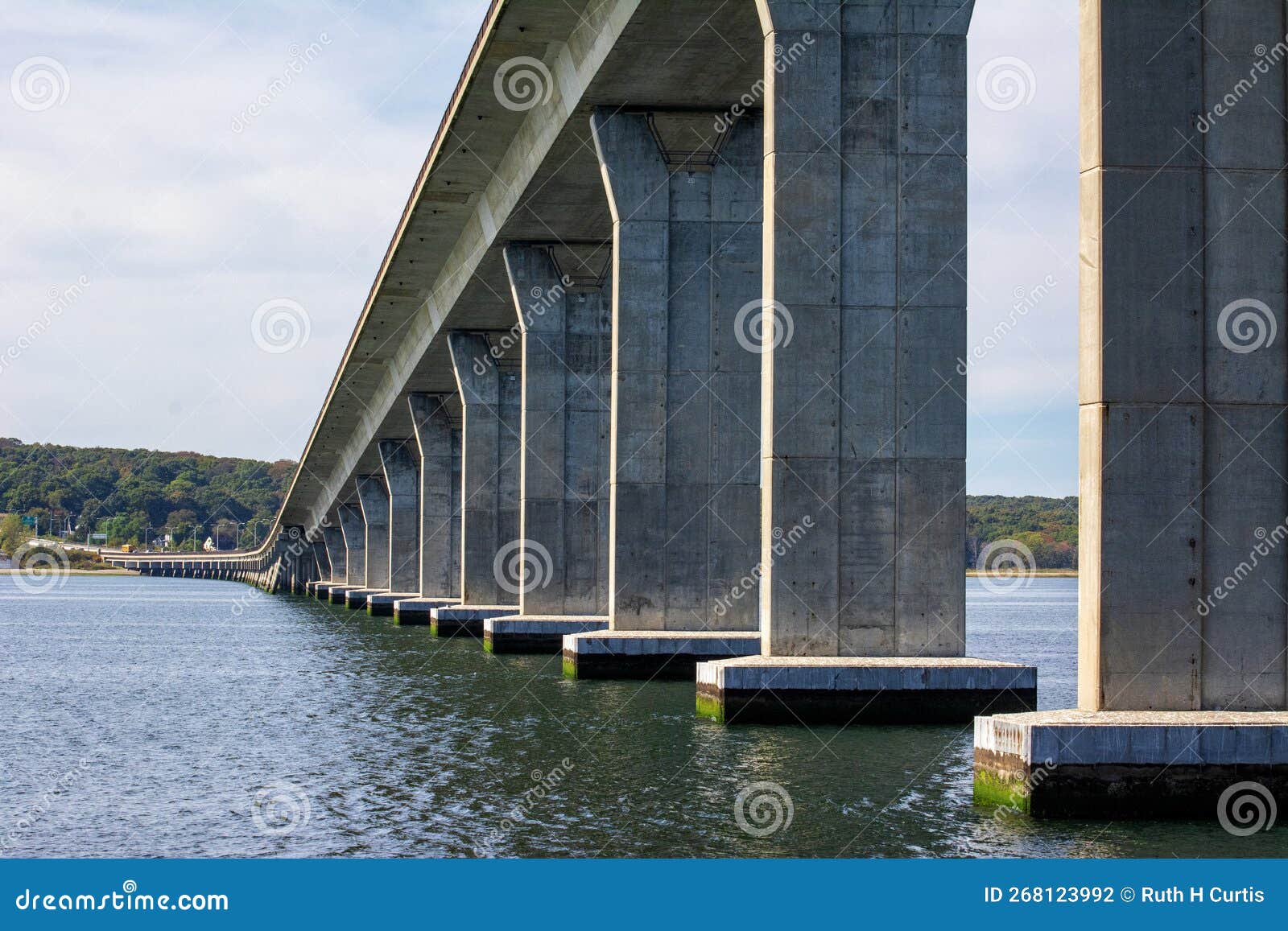 Newport Bridge Structure of Strength and Power Stock Photo - Image of ...