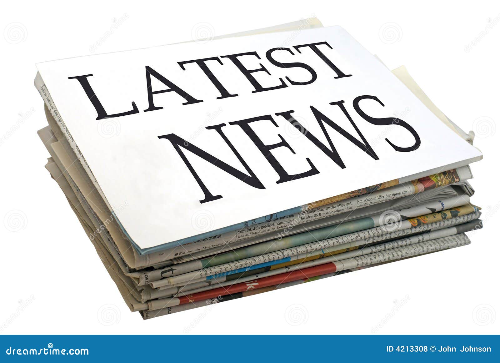 News stock photo. Image of stack, information, printing - 4213308