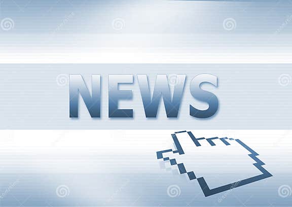 News stock illustration. Illustration of click, pointing - 4762012