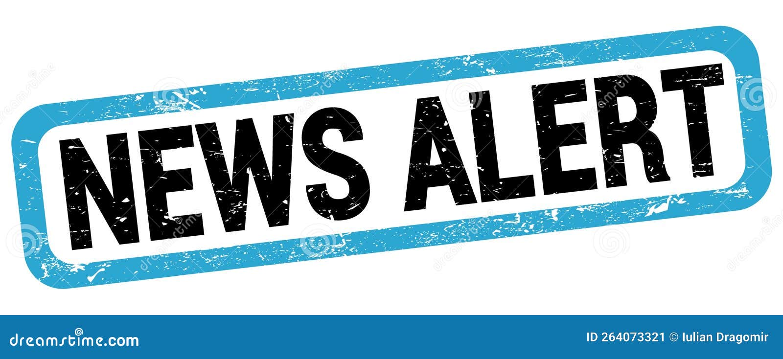 NEWS ALERT Text Written on Blue-black Rectangle Stamp Stock ...