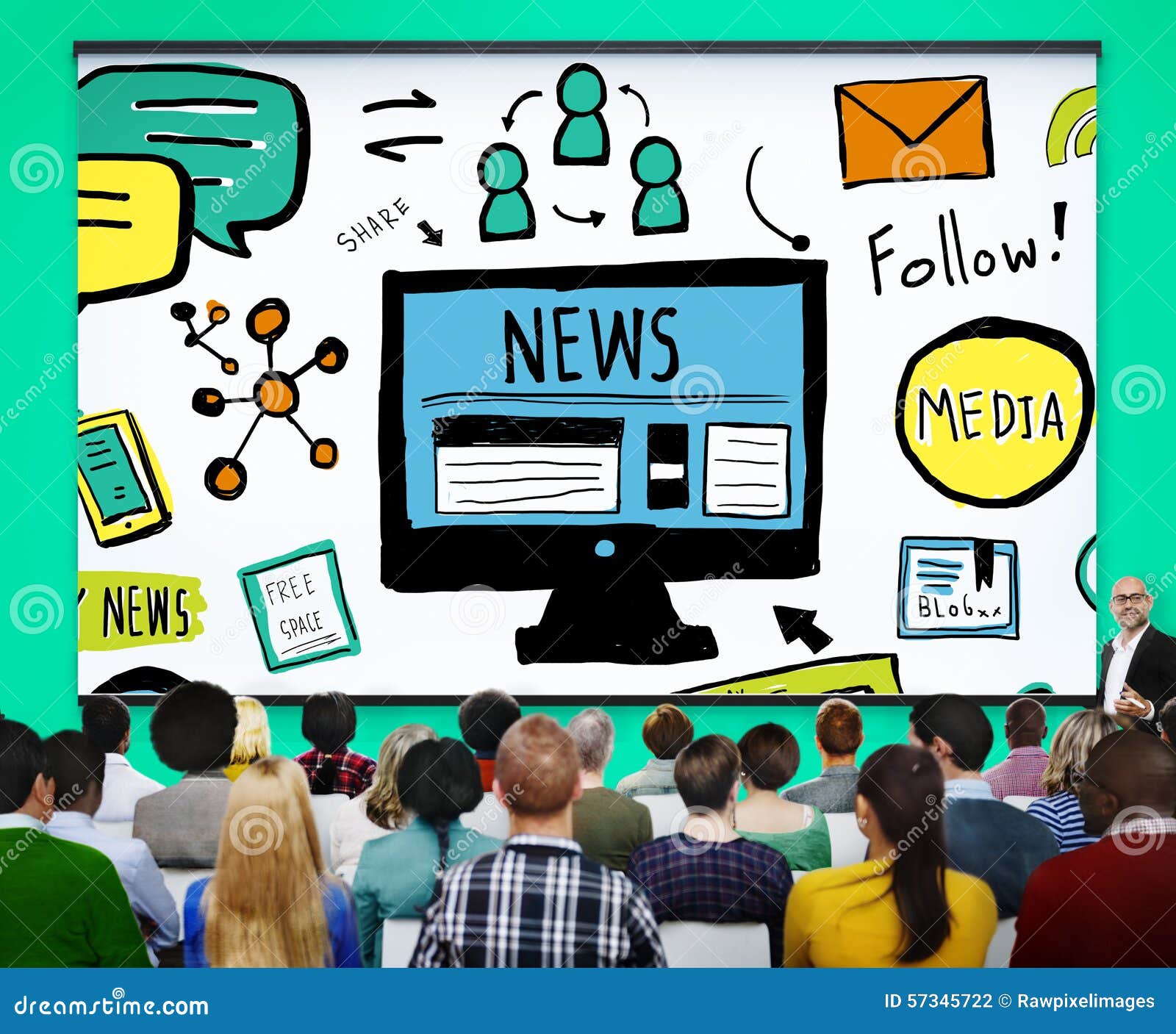 News Article Advertisement Publication Media Journalism Concept Stock ...