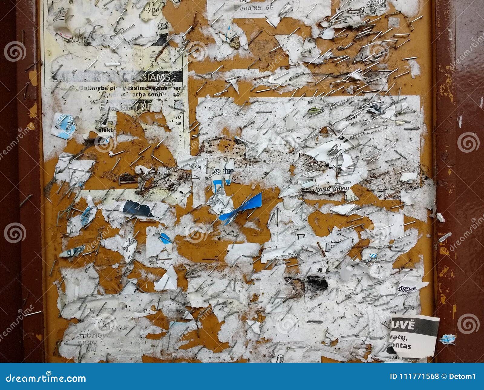 News bulletin board editorial stock photo. Image of footprints - 111771568