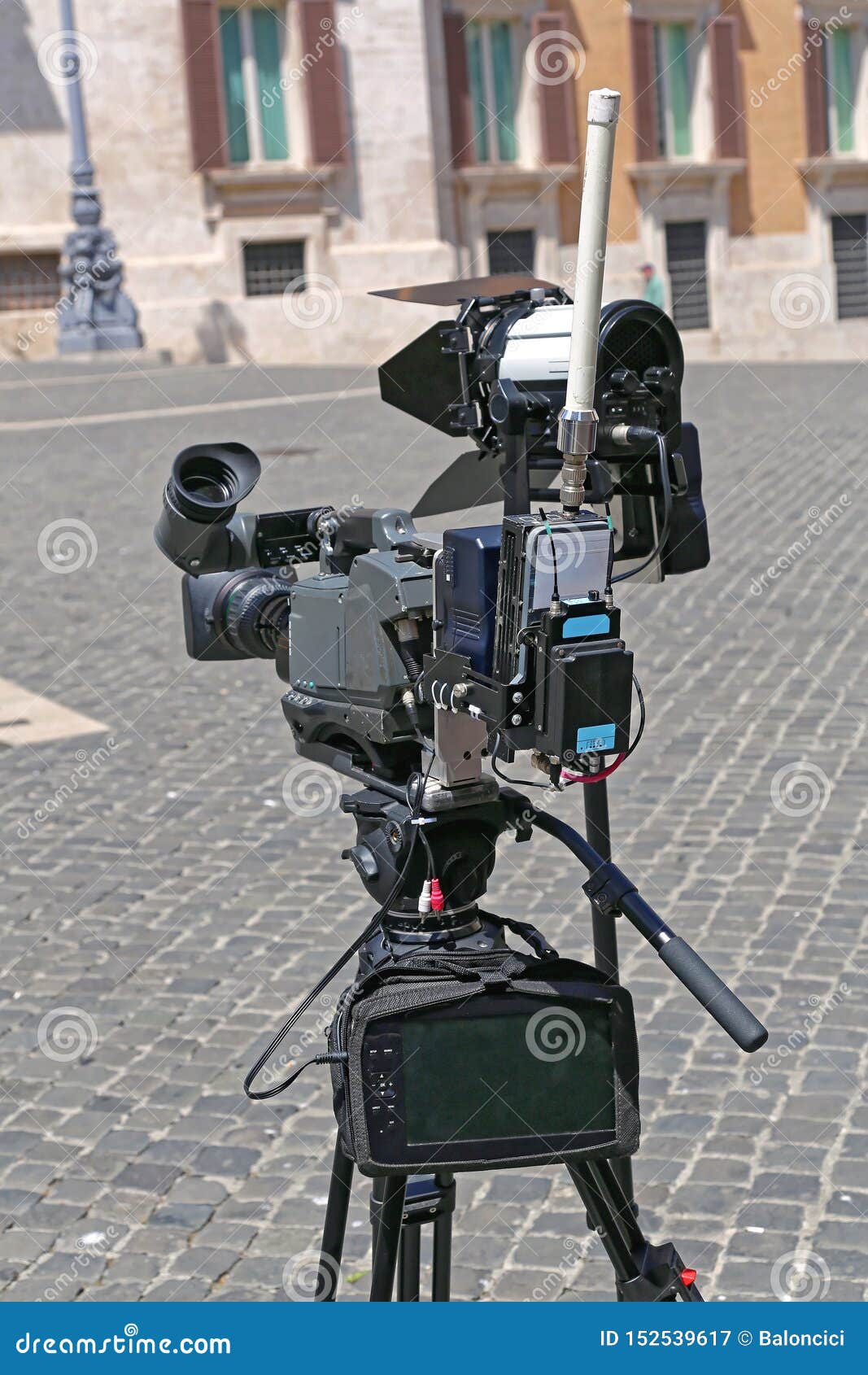 News Camera stock image. Image of link, stand, monitor - 152539617
