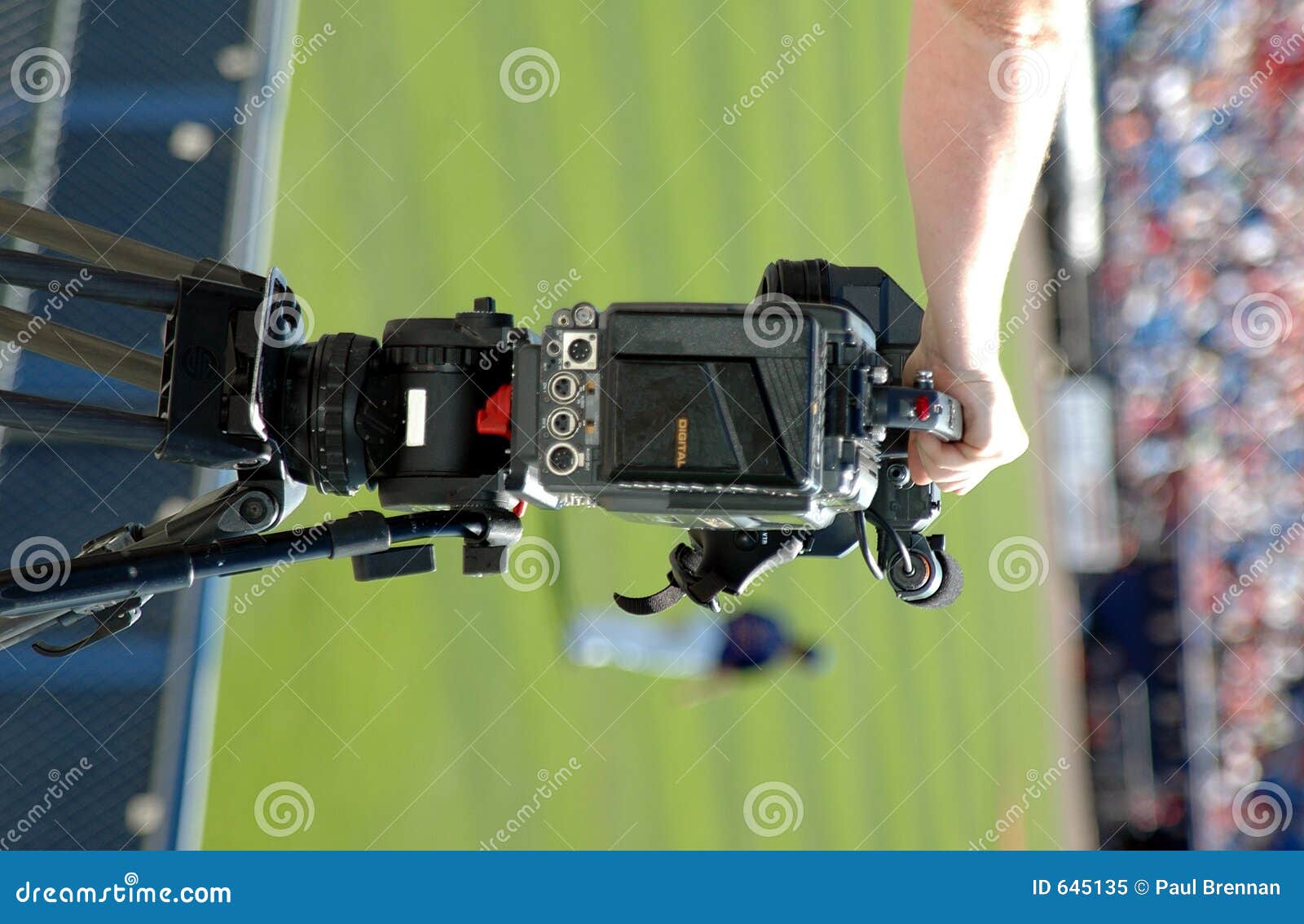 News Cameraman stock image. Image of outfield, news, video - 645135