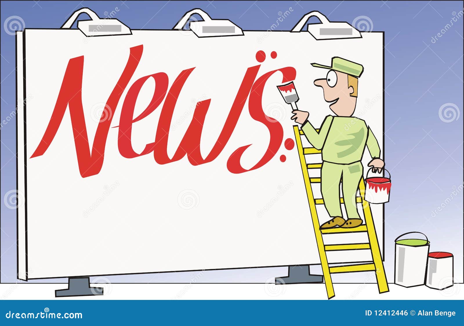 News Cartoon Vector Illustration | CartoonDealer.com #12412446