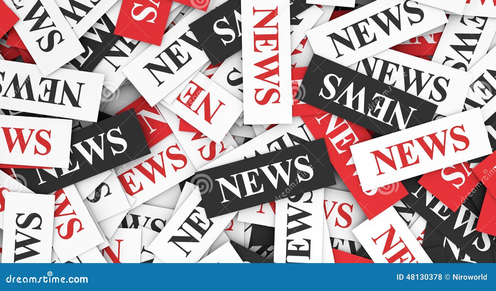 Tv News Concept Illustration, Photo Gallery Collage | CartoonDealer.com ...