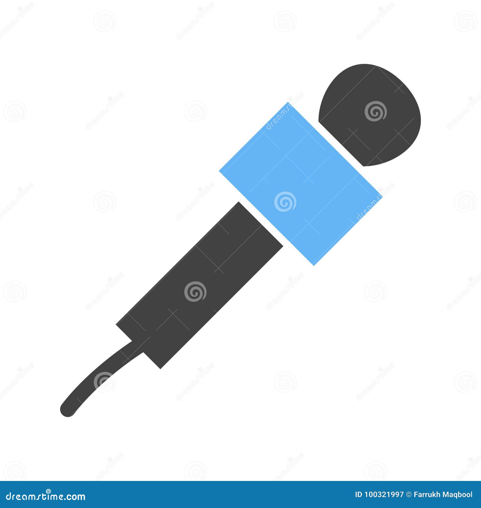 News Mic stock vector. Illustration of design, presentation - 100321997