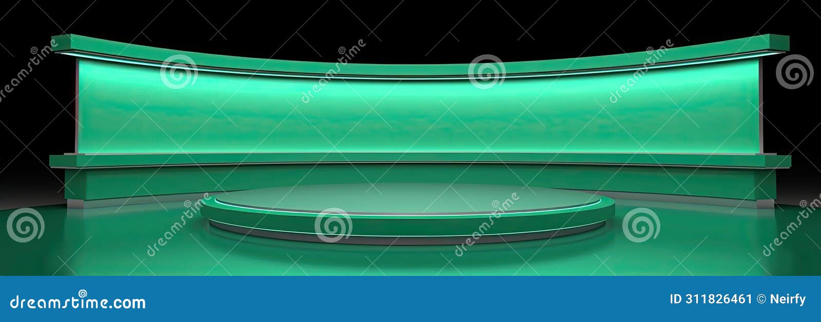 News Desk, Green Screen Background: News Studio and Broadcasting ...