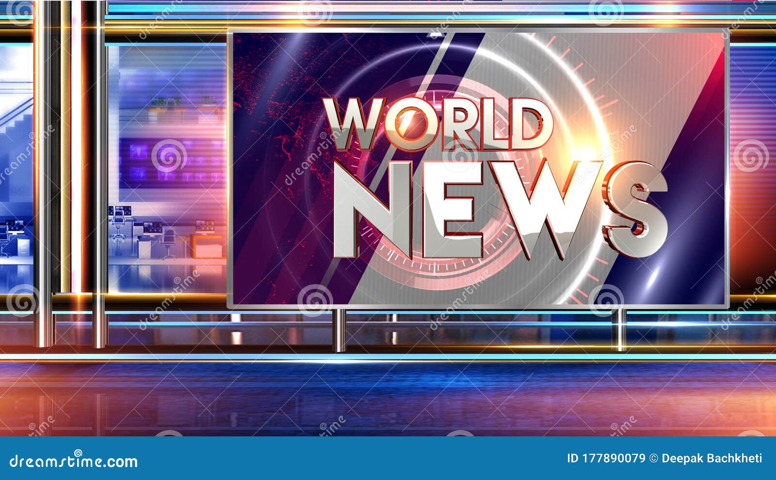 News Digital Background for Presentation Stock Illustration ...