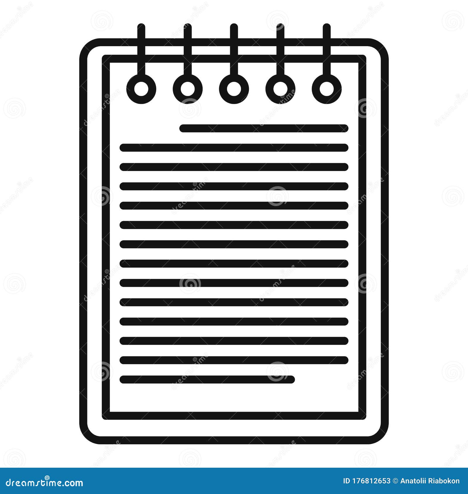 News Editor Icon, Outline Style Stock Vector - Illustration of black ...