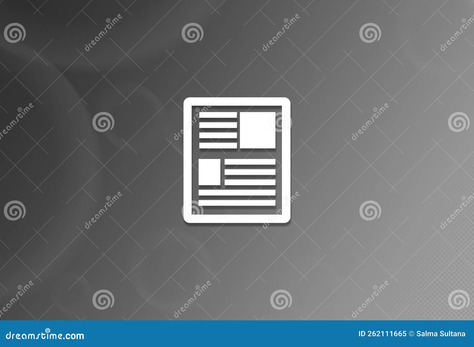 News icon stock illustration. Illustration of newspaper - 262111665