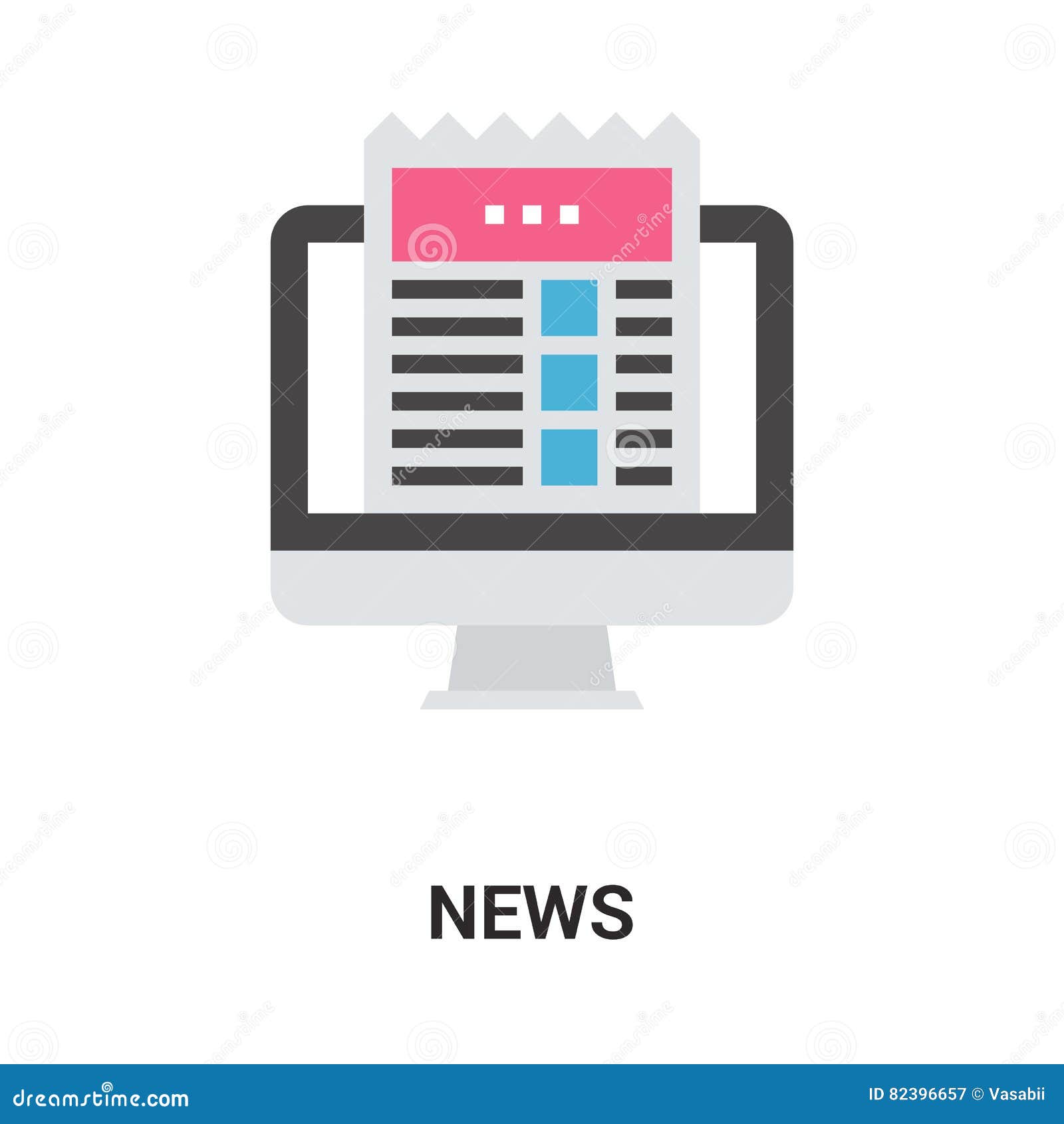 News icon concept stock vector. Illustration of marketing - 82396657